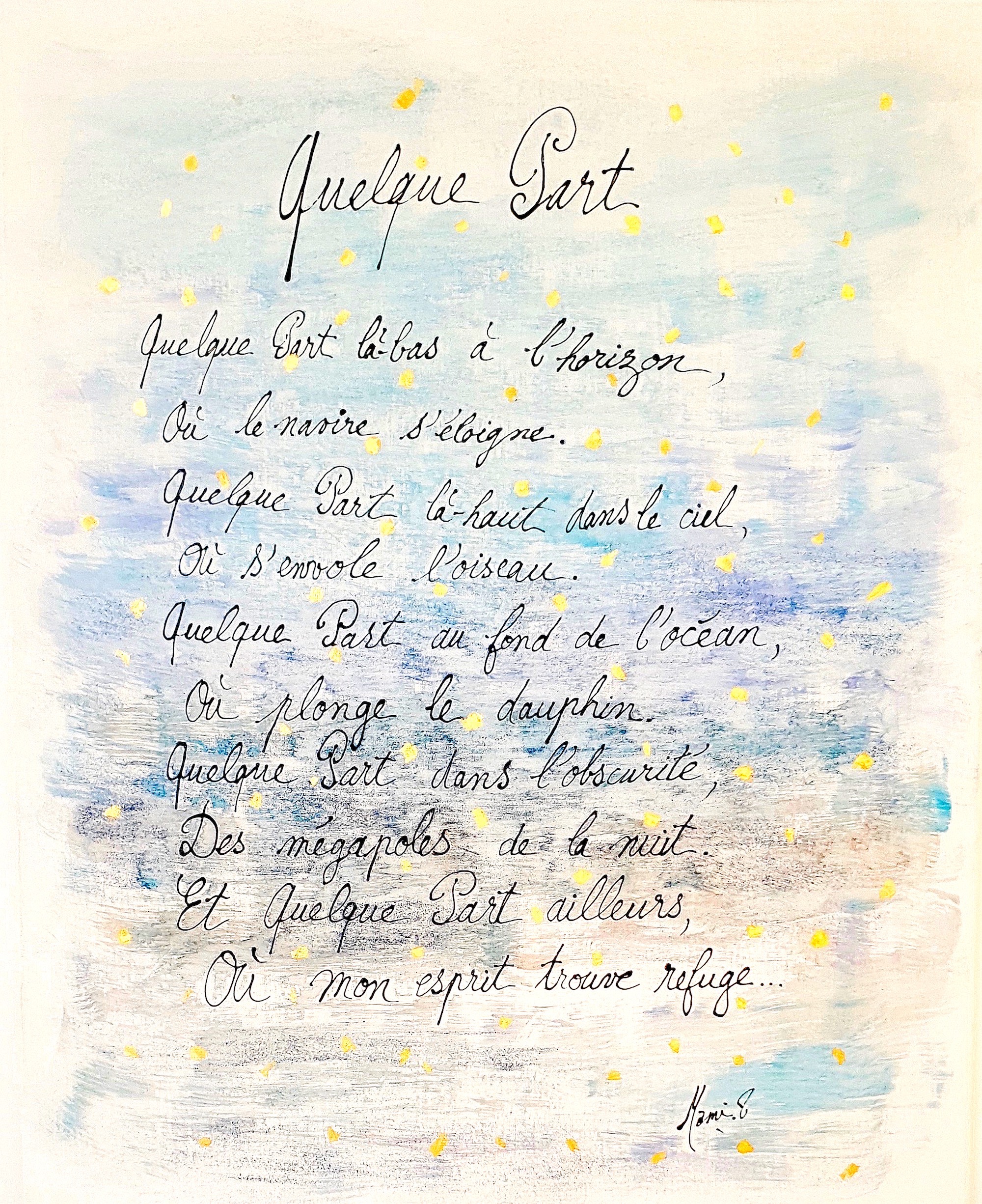 Quelque Part | Mami - Images et Poésie